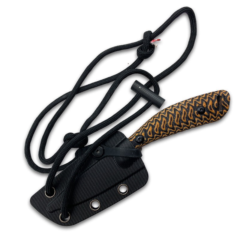 5.5" Revolt Knives Rapt'r Fixed Blade Survival Neck Knife EDC with ...