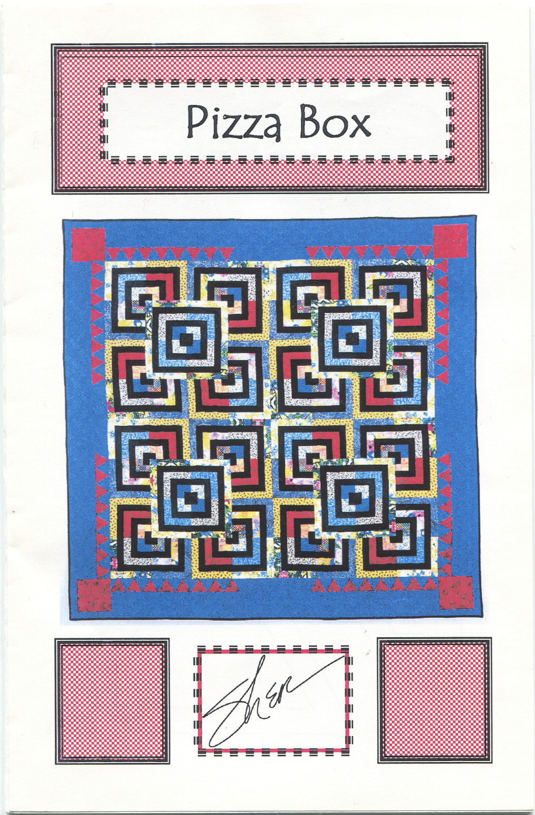 Pizza Box ~ Quilt Quilting Pattern ~ By Sher | eBay