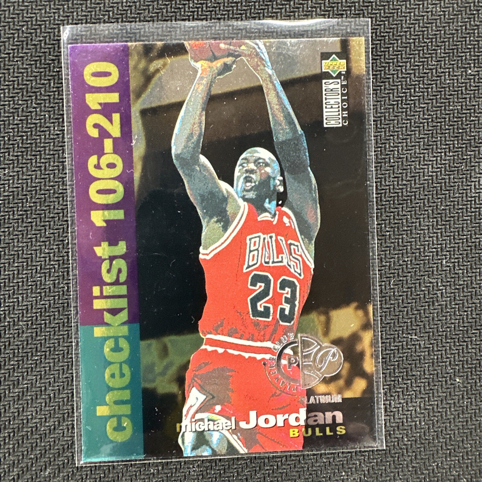 Michael Jordan 1995 Collector's Choice #210 Checklist - Player's Club ...
