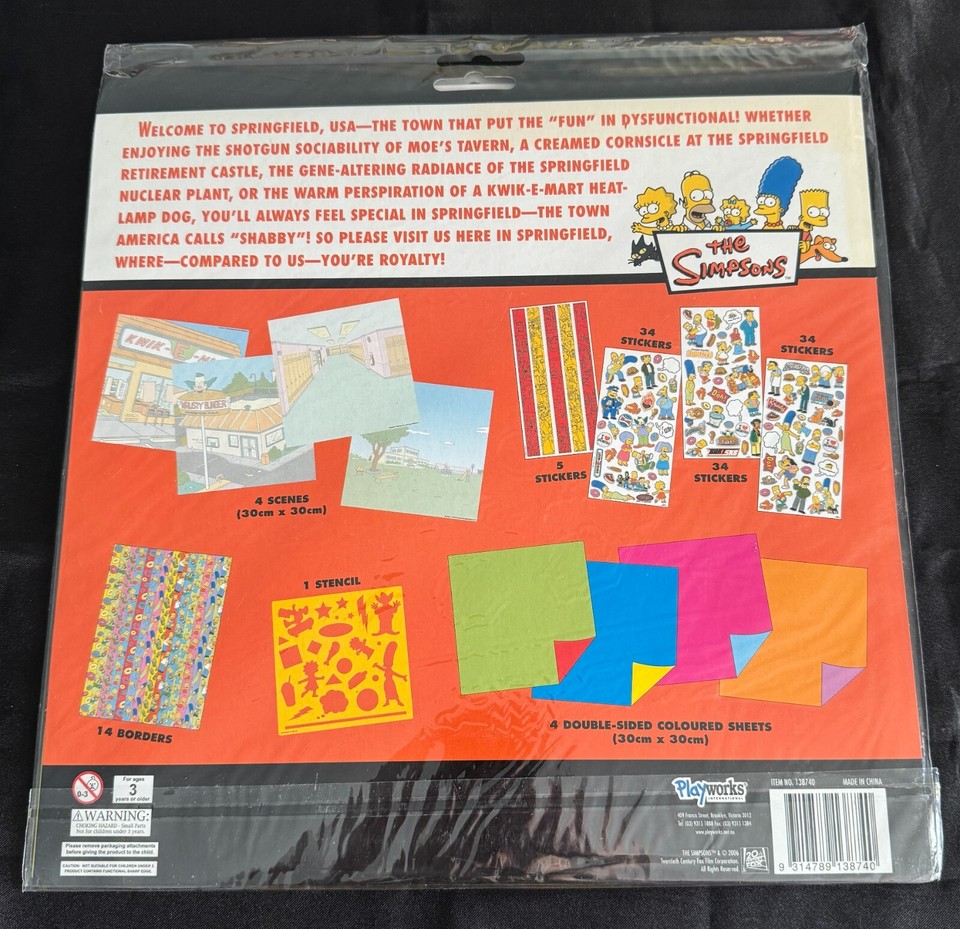 The Simpsons 130 Piece Scrapbooking Kit - Vintage 2006 | eBay