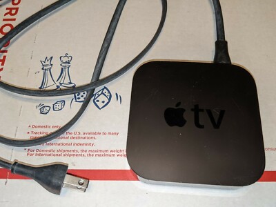 Apple TV Model: A1378 (2nd Generation) Media Streamer Black NO REMOTE ...