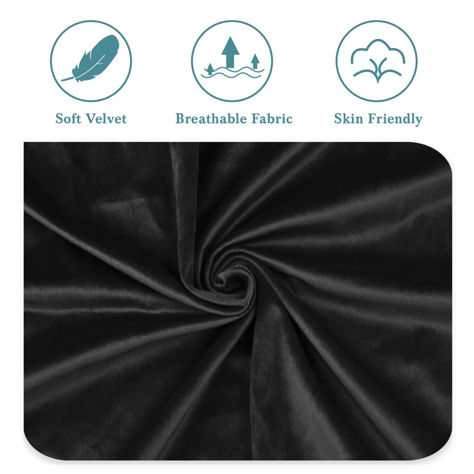 Platform Bed Frame with Velvet Upholstered Plush Vertical Channel ...