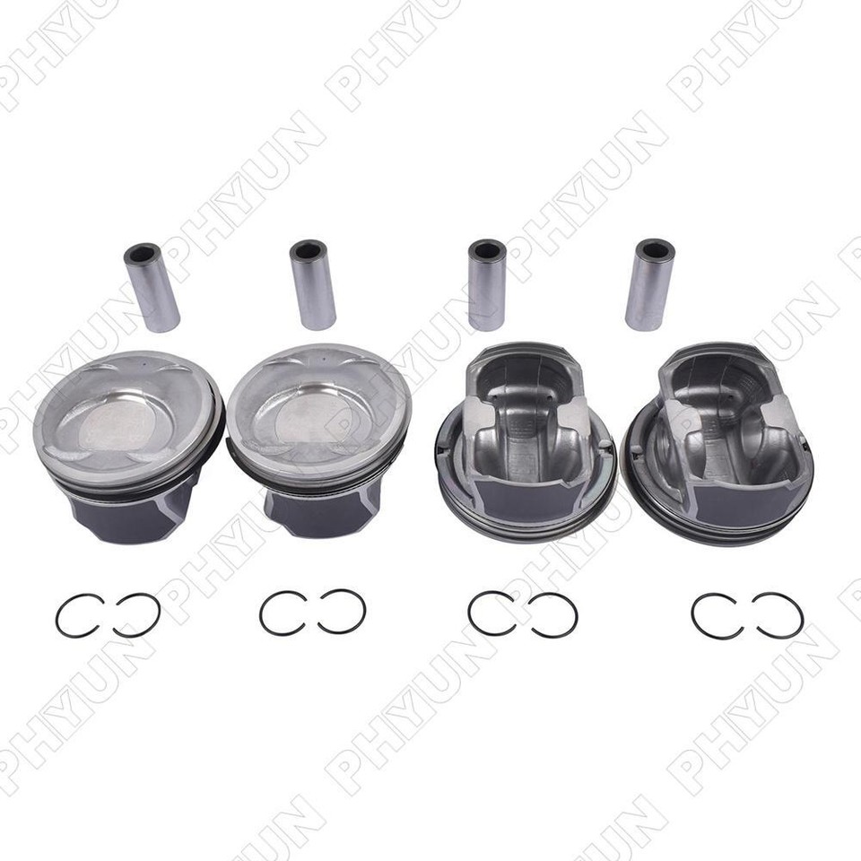 4 Sets Piston & Pin & Snap Rings Kit STD For Hyundai Sonata Kia Optima ...