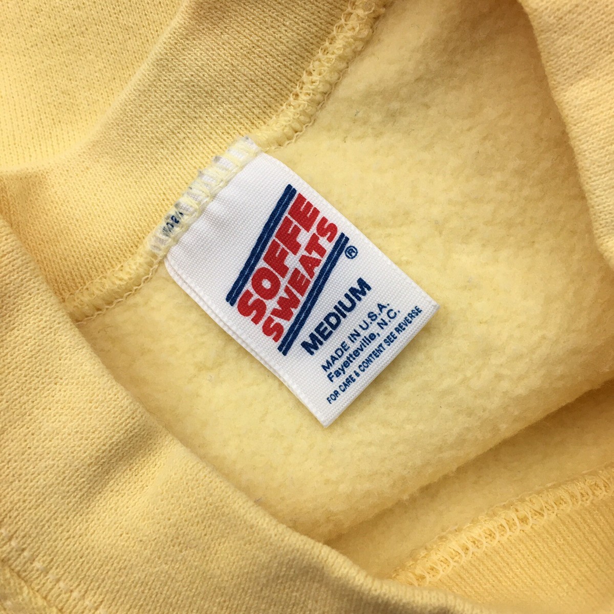Vintage 90s Soffe Sweats Crewneck Sweatshirt Medium Yellow Vintage 90s Soffe Sweats Crewneck Sweatshirt Medium Yellow