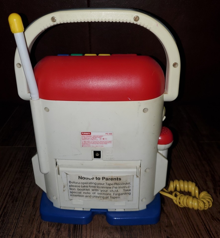 Playskool Rockin Robot Cassette Recorder Microphone 1996 PS-468 Mr ...