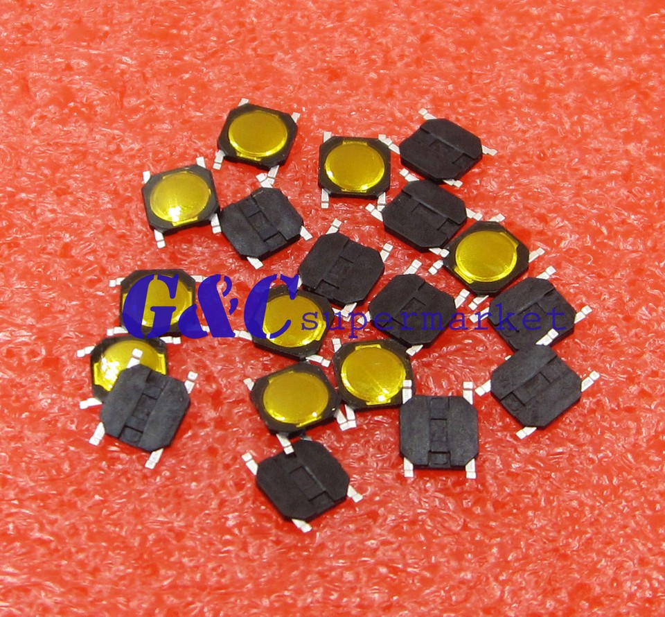 200PCS Tact Switch SMT SMD Tactile membrane switch PUSH Button SPST-NO ...