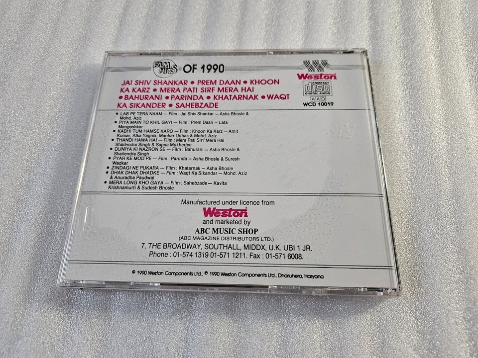 RARE Film Hits OF 1990 Compilation Hindi Bollywood Audio CD | eBay
