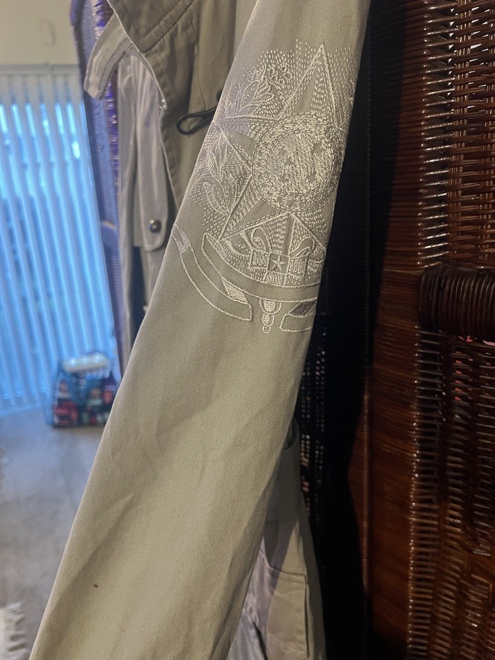 vtg womens alpha industries military style lux trench coat with buckle ...