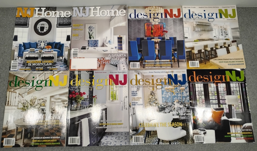 LOT OF 2 ISSUES OF NJ HOME, 6 ISSUES OF DESIGN NJ (NEW JERSEY) 2018 ...