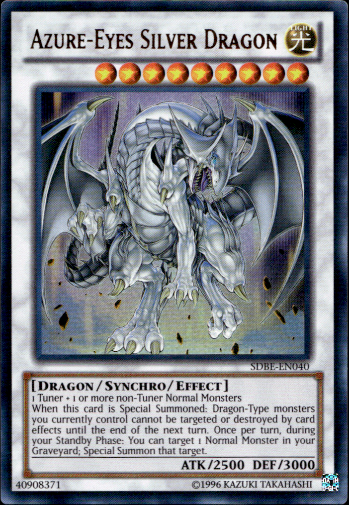 AZURE EYES SILVER DRAGON SDBE-EN040 ULTRA RARE UNL ED Yugioh | eBay