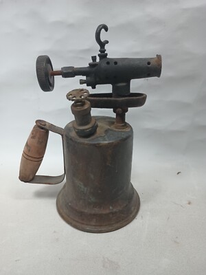 Vintage Antique Brass Blow Torch unpolished patina Fast Free Shipping ...