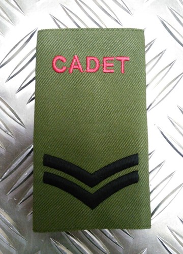 Genuine British Army OD Green Cadet Corporal Rank rank Slide ...