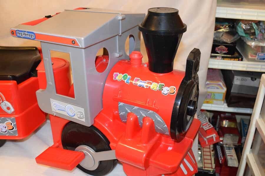 Peg Perego Tool Express Ride On Riding Train Track Working 6V HTF VGUC ...