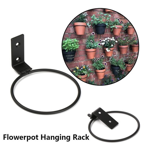 Flower Pot Trays Hanging Basket Holder Plant Brackets Flowerpot Hanging ...