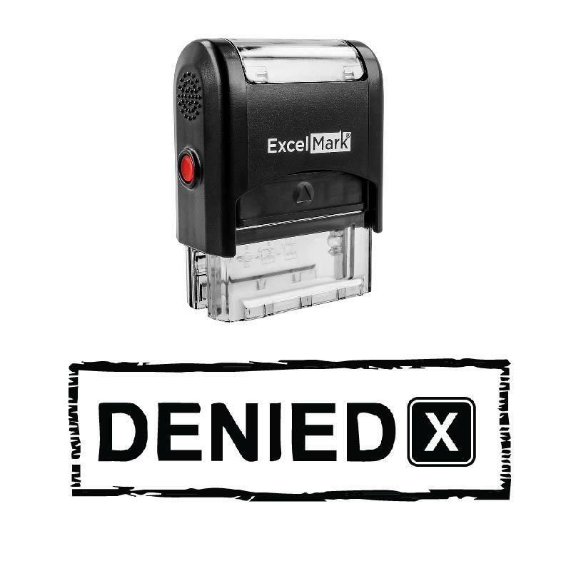 X DENIED Stamp - Self-Inking / Black | eBay