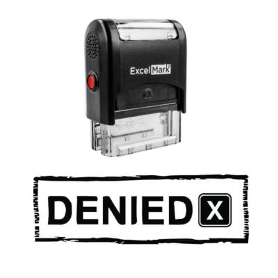 X DENIED Stamp - Self-Inking / Black | eBay