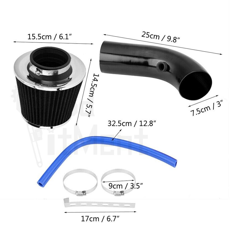 For Toyota RAV4 SUV 3" Cold Air Intake Filter Kit Pipe Power Flow Hose ...