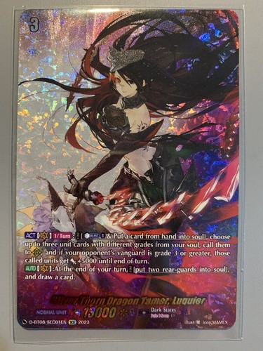 CARDFIGHT VANGUARD SILVER THORN DRAGON TAMER LUQUIER PALE MOON D-BT08 ...