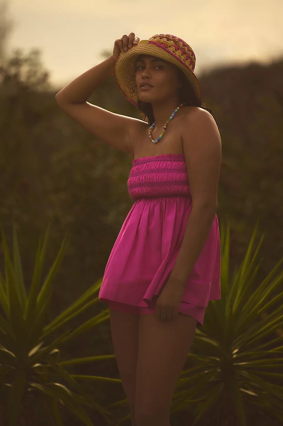 By Anthropologie Strapless Smocked Top Raspberry size Medium NWT $68 | eBay