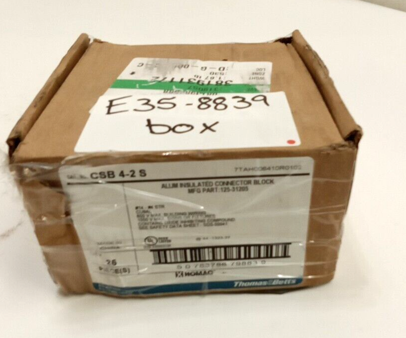 Thomas & Betts CSB 4-2 S Homac Alum Multi-Tap Encapsulated Cable Blocks ...