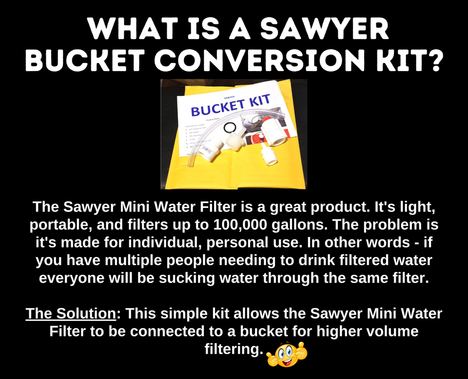 Sawyer Mini Water Filter Bucket Kit - Preparedness | Homestead | SHTF ...