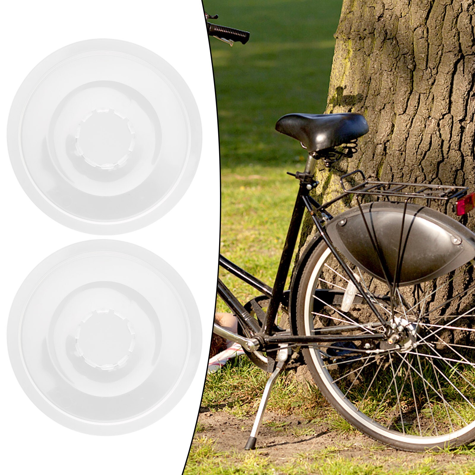 ABS Plastic Bike Chain Guard Hub Freewheel Protection 135mm Diameter ...