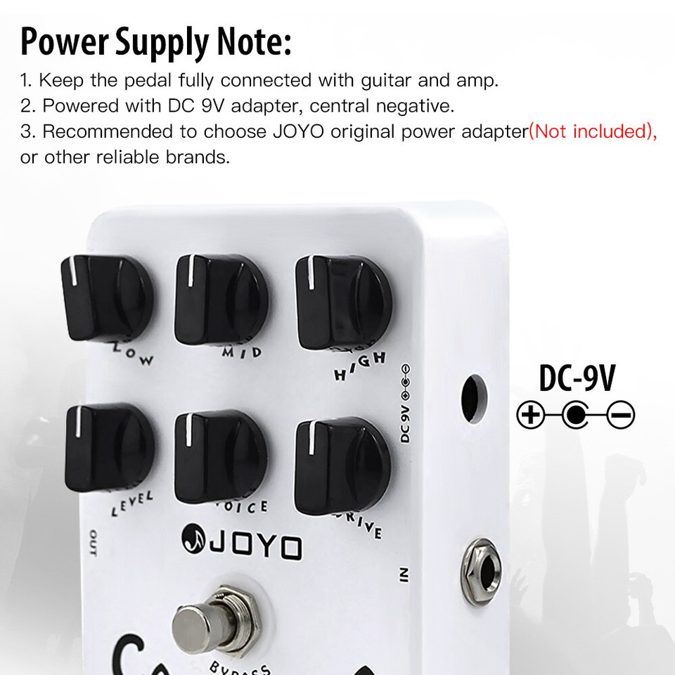 JOYO California Sound Guitar Pedal Amp Simulator Overdrive to ...