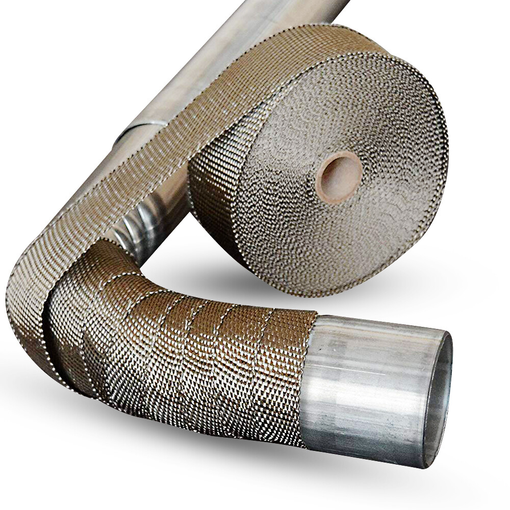 EXHAUST TITANIUM HEADER WRAP TAPE Heat Protection 2000F 15m X 50mm +10 ...