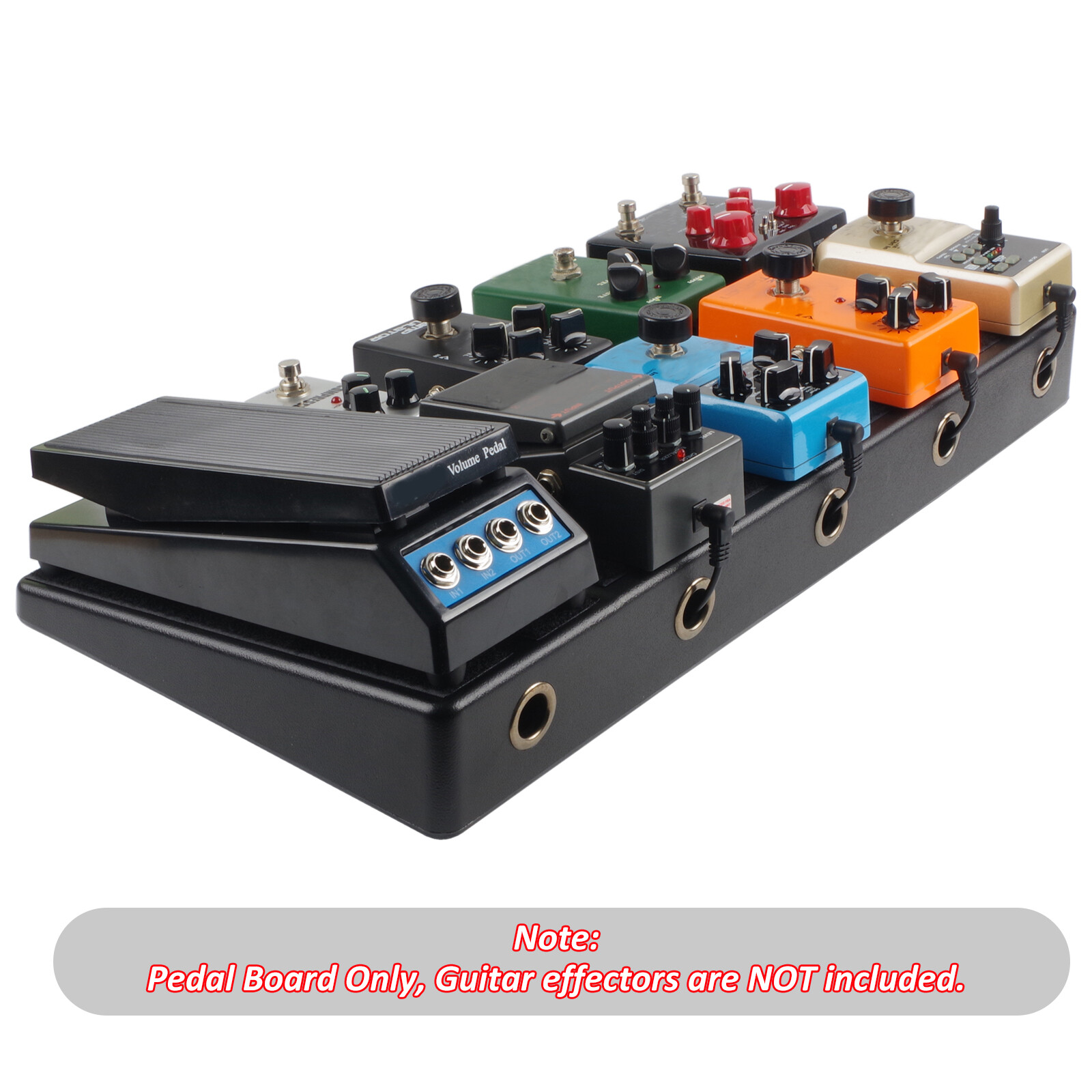 Rockhouse RPB-1BK Big Size Guitar Effects Pedal Board Sturdy PE Plastic ...