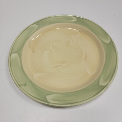 Steelite International Made In England Dinner Plate 10.5" Green & Beige ...