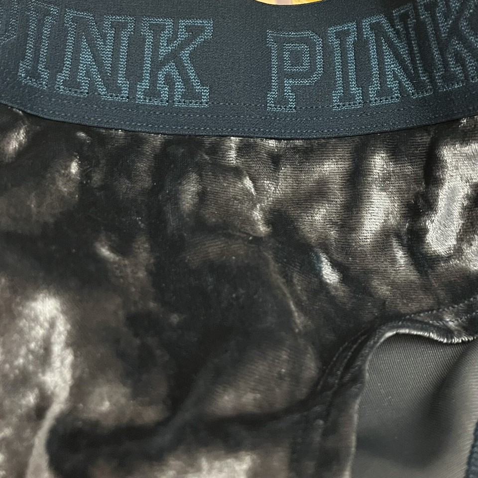 New Victorias Secret VS PINK Logo Band Velvet Cheekster Panty Teal ...