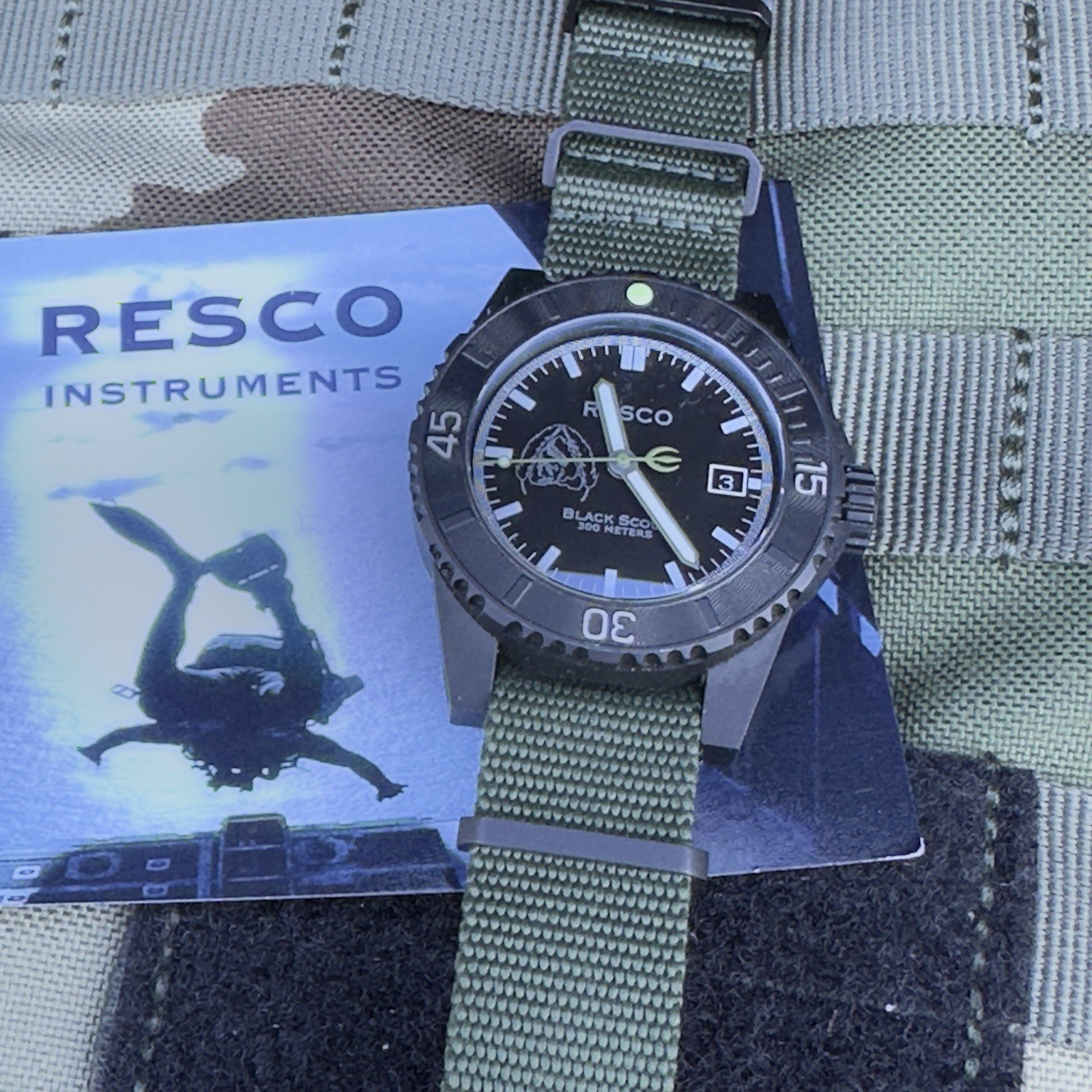 RESCO X BLACK SCOUT EDITION Dive Watch Patriot UDT Navy SEAL | eBay