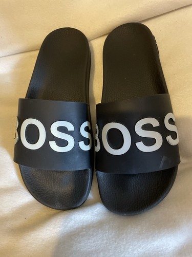 Mens Hugo Boss Italian Made Pool & Beach Slides - Size 7 /EU 41 *See ...