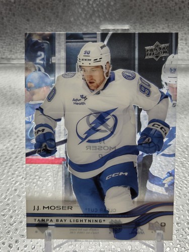 2025 26 Upper Deck J.J. Moser Clear Cut #148 Tampa Bay Lightning! | eBay