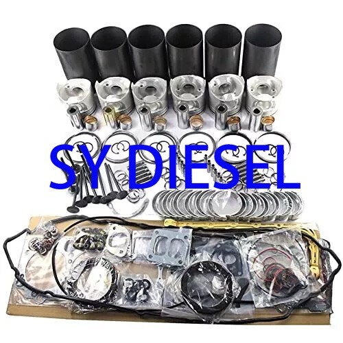 6SD1 6SD1T Overhual Rebuild Kit Valves for Isuszu 6SD1 Engine EX300-2 ...