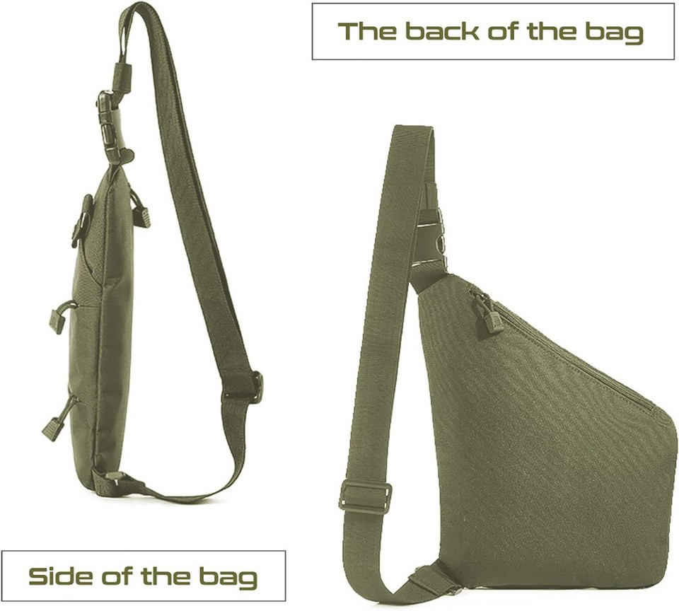 Tactical Shoulder Sling Pistol Pouch Chest Pack Bag Concealed Carry Gun ...