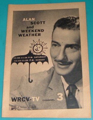 1957 WRCV PHILADELPHIA TV AD / ALAN SCOTT WEEKEND WEATHER | eBay