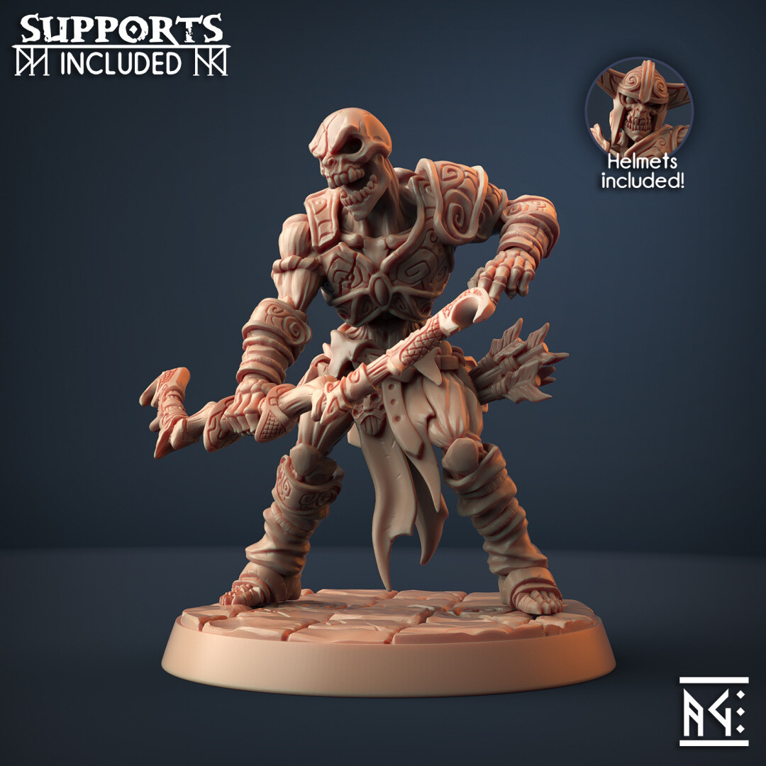 Skutagaard Draugar Undead Skeleton Fighter Ranger Miniature | D&D DnD ...