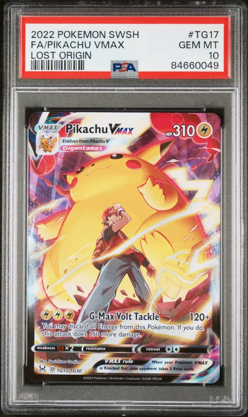 PSA 10 - Pikachu VMAX TG17/TG30 Full Art Lost Origin - Pokémon TCG | eBay