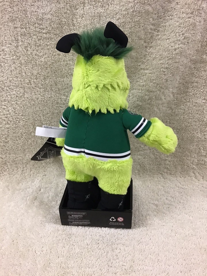 Hockey NHL Dallas Stars Mascot Victor E. Green Stuffed Plush 10” Brand ...