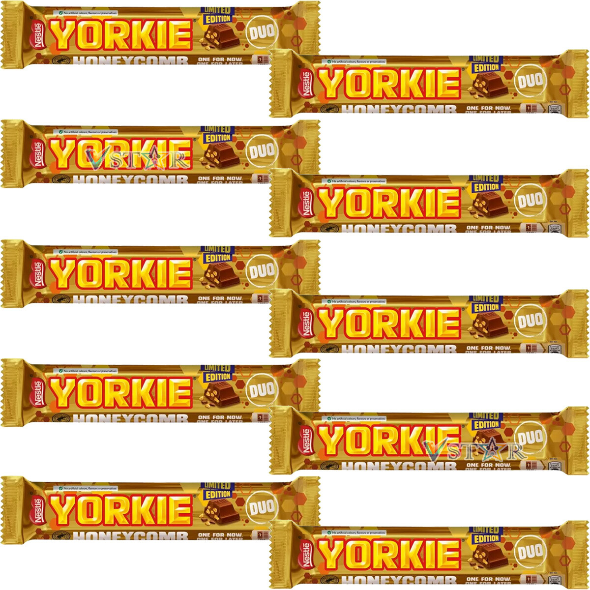 Yorkie Chocolate Honeycomb Milk Chocolate DUO Bar 66g | eBay UK
