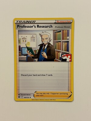 Professor Research Rowan 147/172 Pokemon Prize Pack Brilliant Stars ...