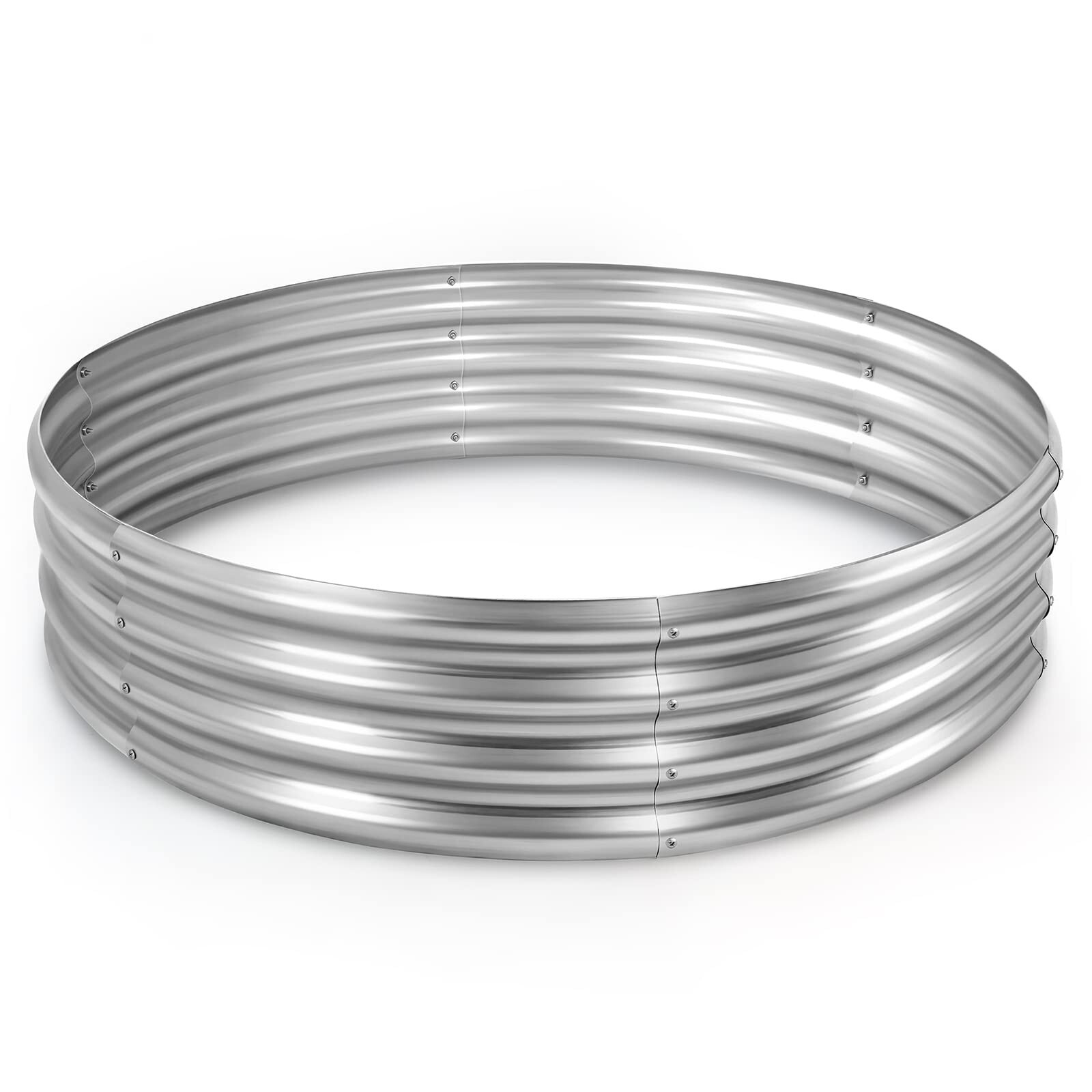 Land Guard Galvanized Raised Garden Bed Kit, Galvanized Planter Raised ...