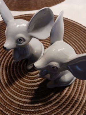 Cute Big Eared Mouse Porcelain Bisque Figures | eBay