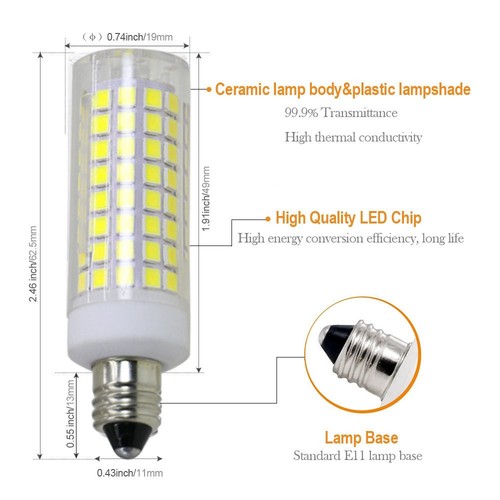 E11 led Bulb 75w 100w Halogen Bulbs , JD T4 e11 Mini Candelabra Base ...
