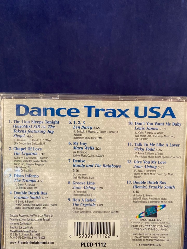 New Recordings Original Artists Dance Trax USA --CD NEW | eBay