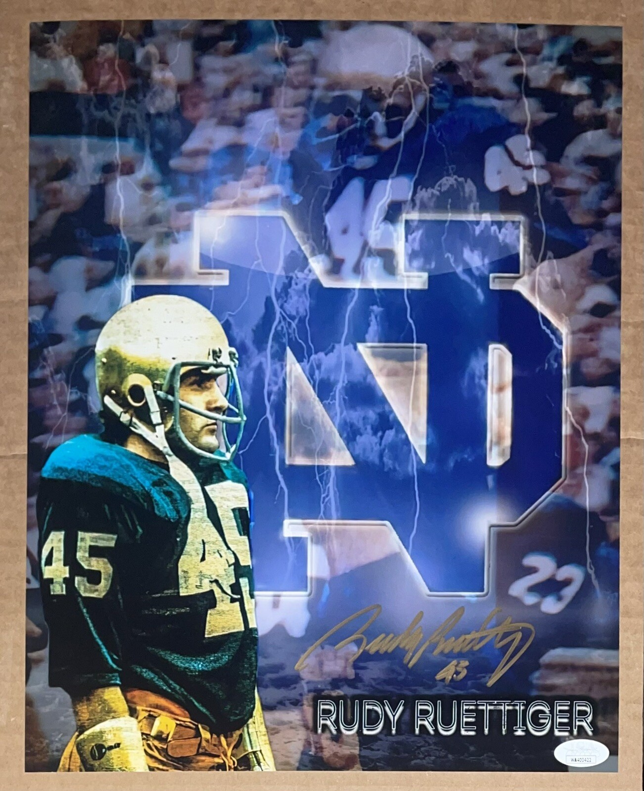 Rudy Ruettiger Autographed Memorabilia | Signed Photo, Jersey ...