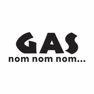 Gas Guzzler Nom Nom Nom - Decal Sticker - Multiple Colors & Sizes ...
