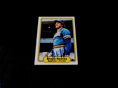 Shane Rawley Autographed 1982 Fleer Baseball Card #517 Seattle Mariners ...