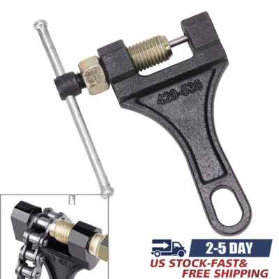 1 x Universal Heavy Duty Chain Breaker Tool 420 530 Chain Motorcycle ...
